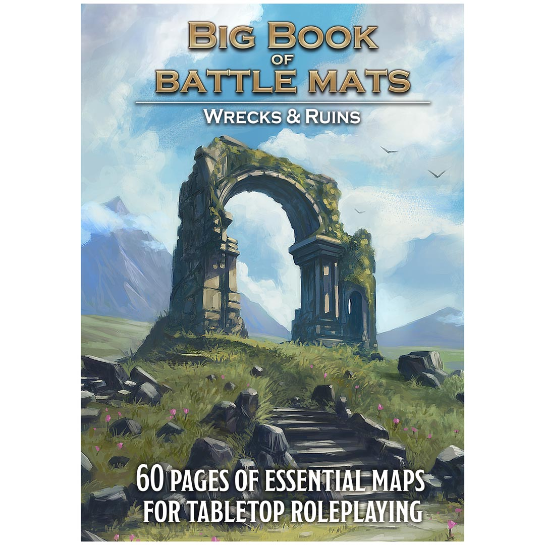 Big Book of Battle Mats Wilds, Wrecks & Ruins — BoardgameSelect.com